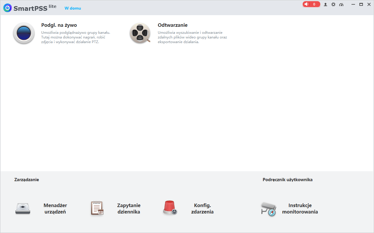 Oprogramowanie SmartPSS Lite